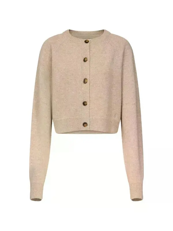 Loulou De Saison Heike Ribbed-knit Cropped Cardigan