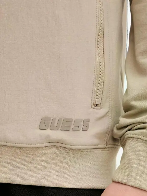 Guess Zip-up Panelled Sweater