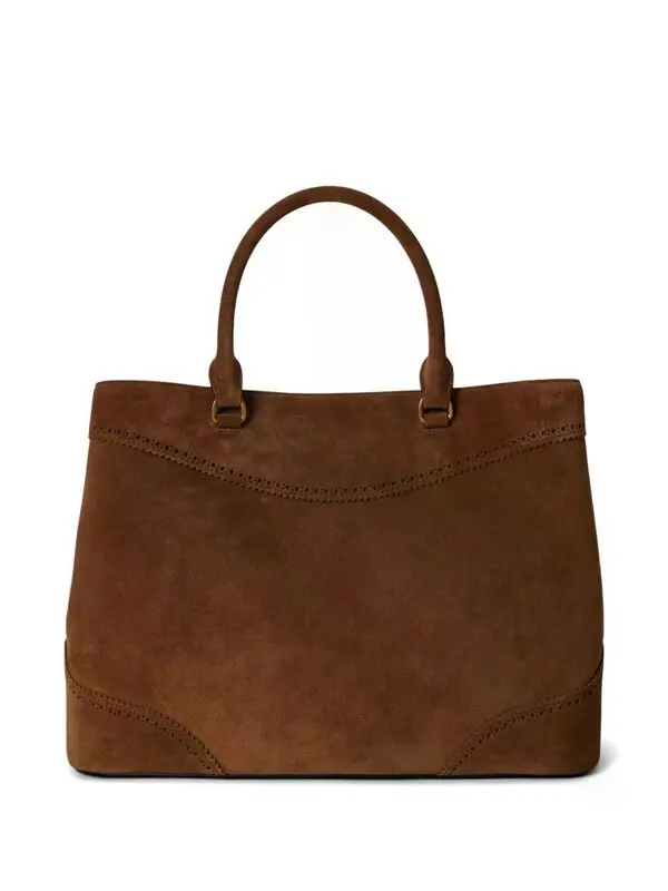 Ralph Lauren Marcy Suede Tote Bag