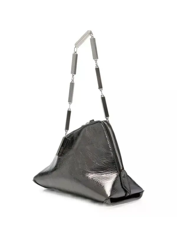 Attico La Scala Metallic-effect Chain-link Tote Bag - Grey