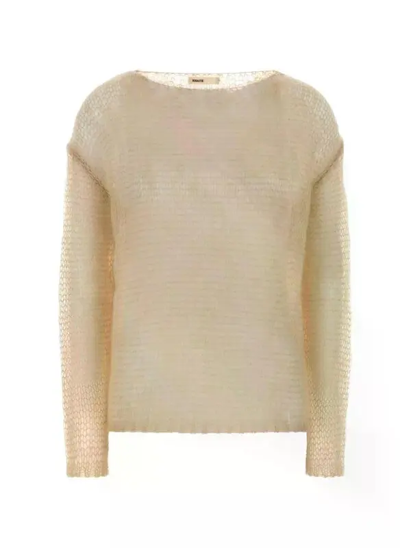 Khaite Wendy Oversized Open-knit Sweater - Neutrals