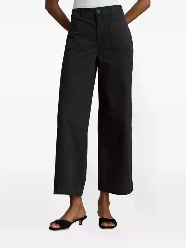 Ralph Lauren Stretch-cotton Wide-leg Trousers