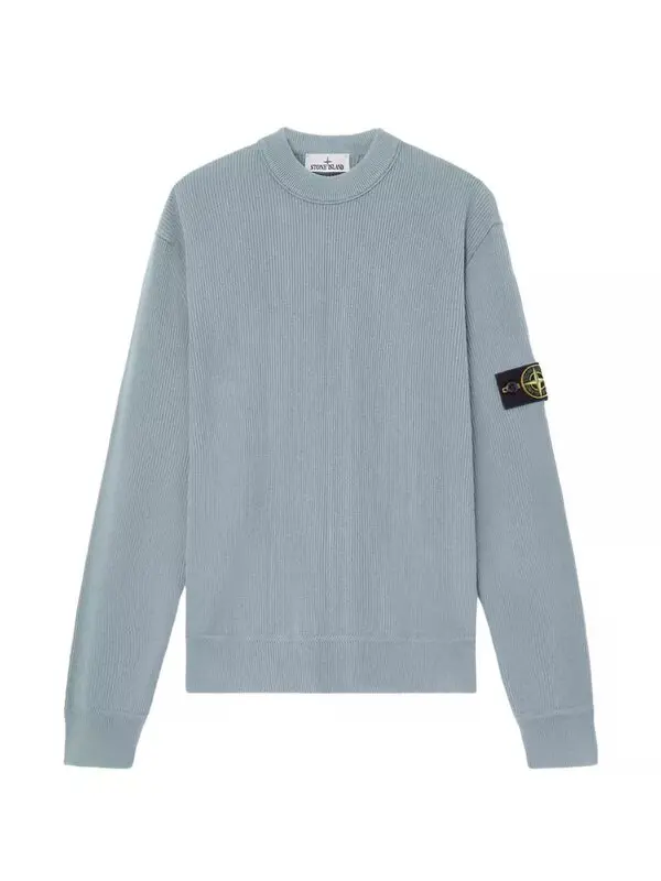 Stone Island Ribbed Cotton Crew Neck Sweater