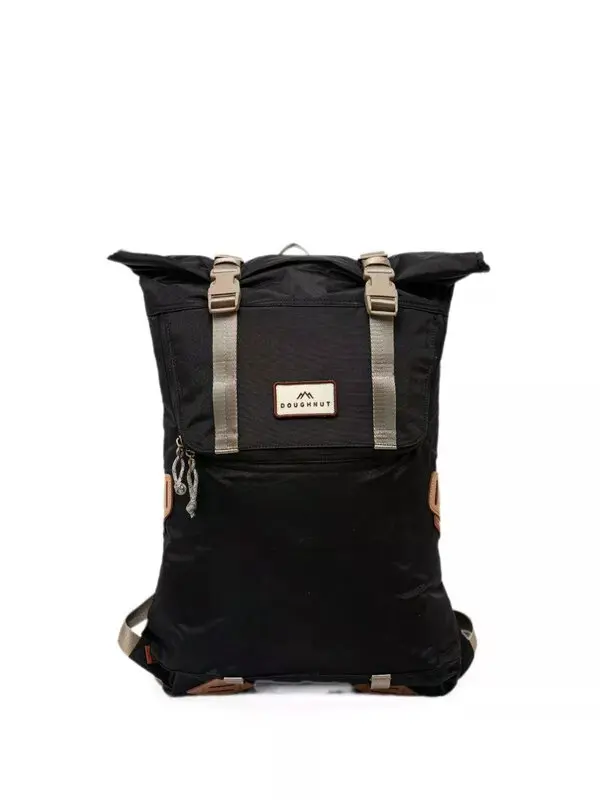 DOUGHNUT Logo-patch Buckle-fastening Backpack - Black