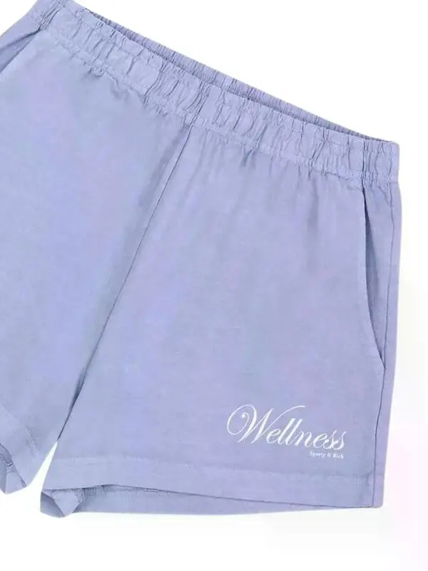 Sporty & Rich Logo-print Mini Shorts