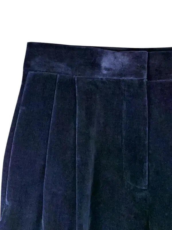 JIL SANDER Velvet Wide Leg Trousers