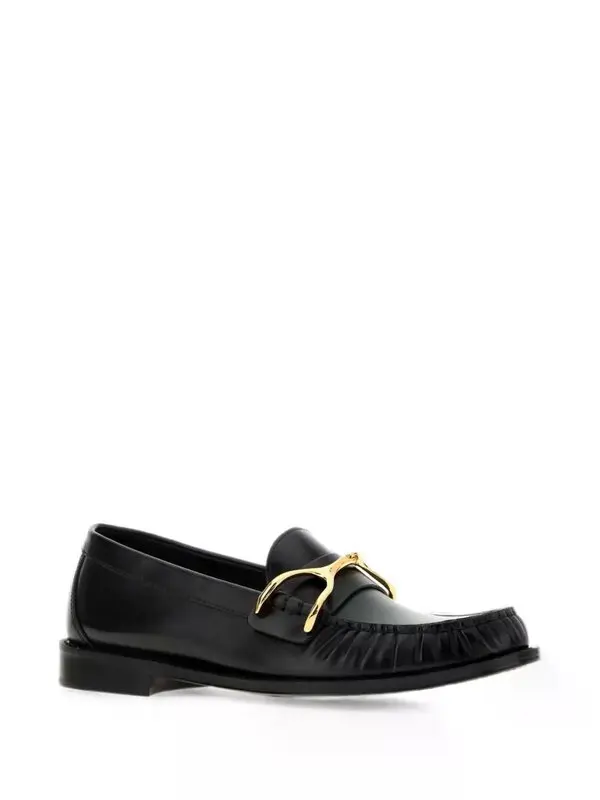 Alexander McQueen Wishbone Leather Loafers