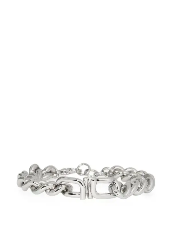 FERRAGAMO Gancini Chain Bracelet - Silver