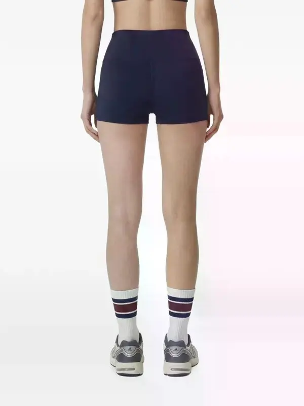 Sporty & Rich Logo Print Mini Shorts