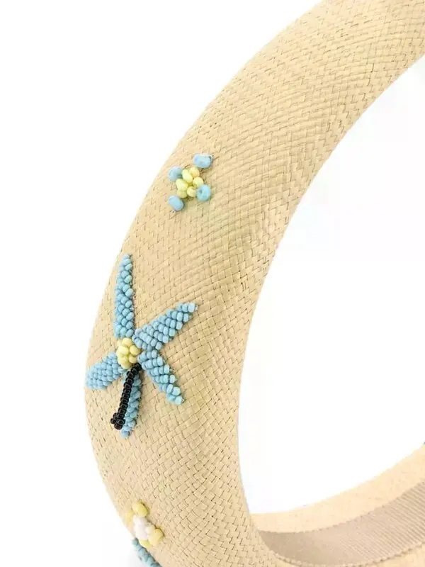 Prada Bead-embellished Canvas Headband