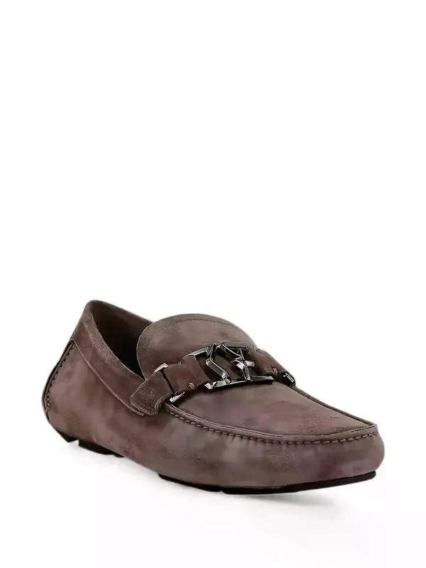 FERRAGAMO Suede Loafers - Brown