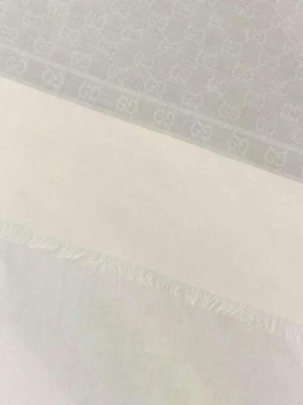 Gucci Gg-motif Frayed Scarf