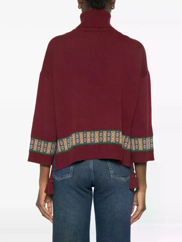 Etro Geometric-pattern Tassel-detail Sweater