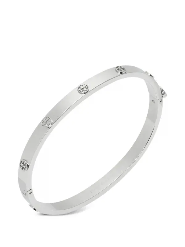 Tory Burch Icon Hinge Bracelet With Studded Double T Motifs