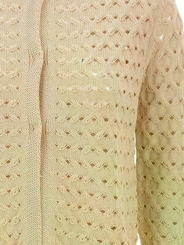 KANGRA Textured Knit Cotton Cardigan