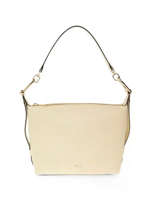 Furla Tonie Grained Leather Tote Bag - Yellow