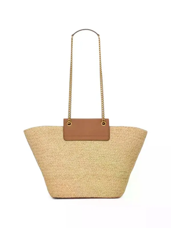 Saint Laurent Manon Raffia Tote Bag - Neutrals