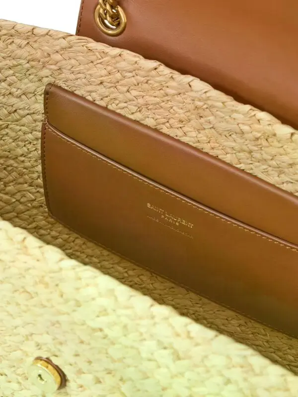 Saint Laurent Manon Raffia Tote Bag - Neutrals