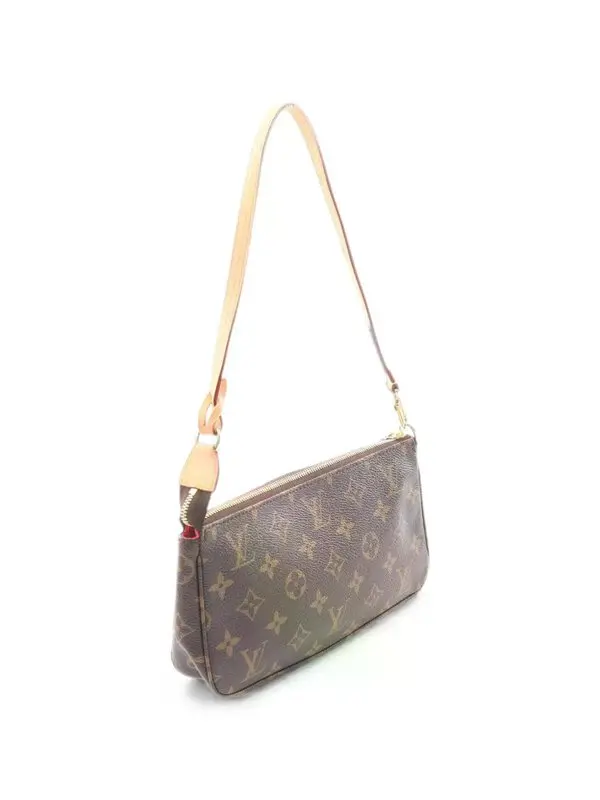 LOUIS VUITTON 2015 Monogram V Pochette Accessories Tote Bag - Brown