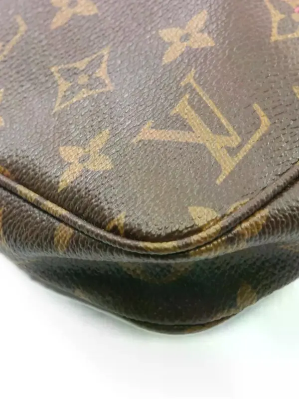 LOUIS VUITTON 2015 Monogram V Pochette Accessories Tote Bag - Brown