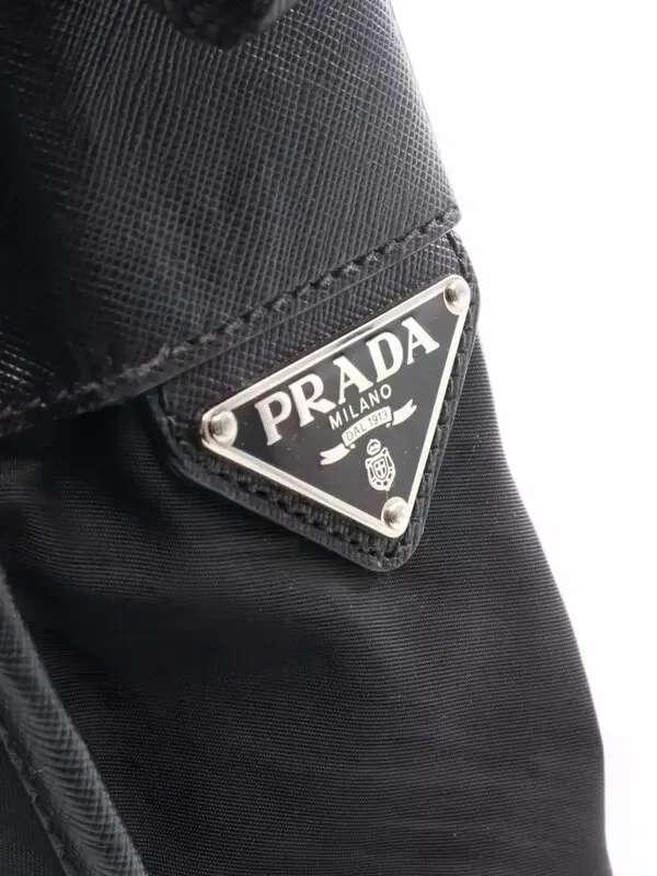 Prada Leather-trimmed Messenger Bag