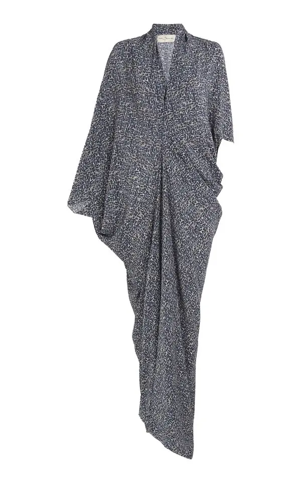 CORTANA Mayu Silk Caftan - Blue