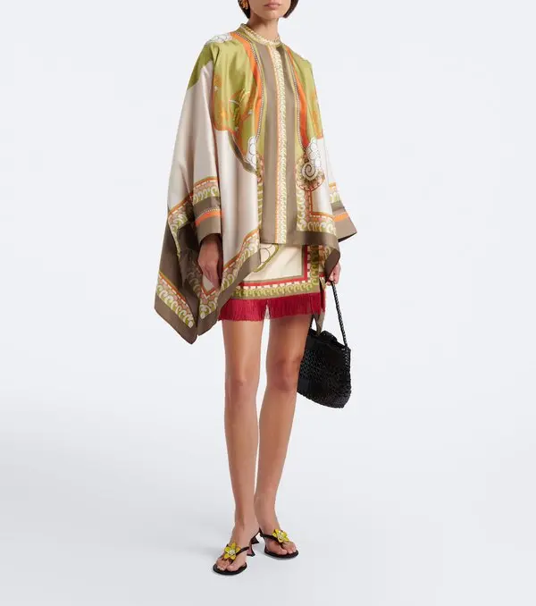 La DoubleJ Printed Silk Twill Foulard Shirt - Multicoloured