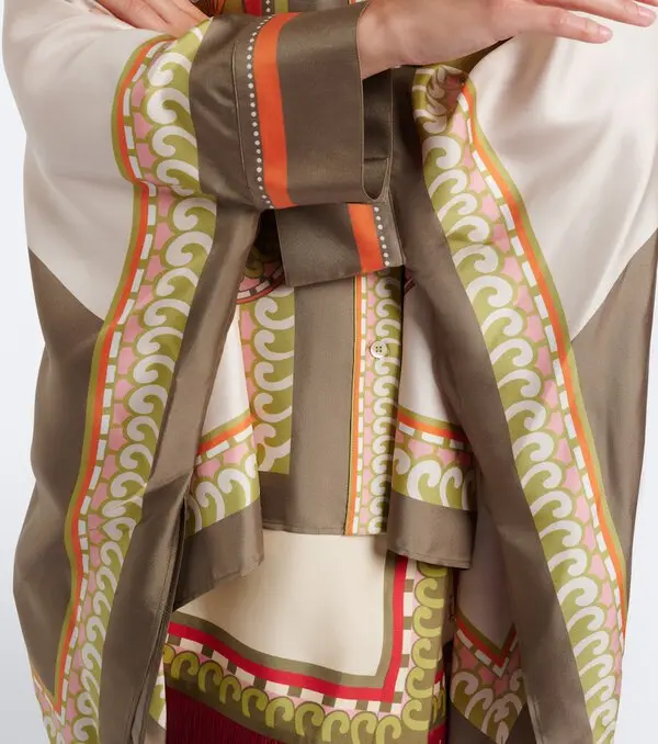 La DoubleJ Printed Silk Twill Foulard Shirt - Multicoloured