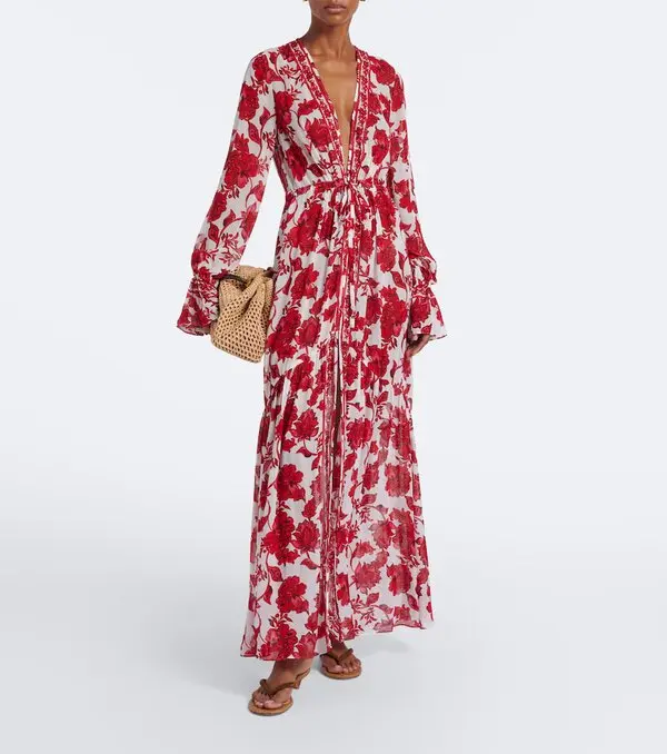 ALEXANDRA MIRO Clementine Floral Maxi Dress