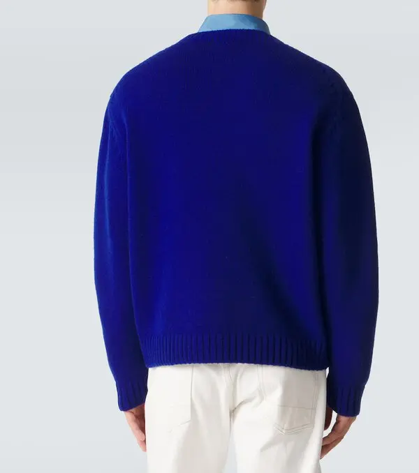 TOM FORD Wool And Cashmere Crew Neck Sweater - Blue