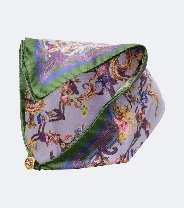Etro Printed Silk Twill Scarf - Multicoloured