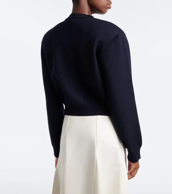 RÓHE Wool-blend Cardigan - Blue