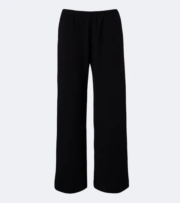 LESET Arielle Crepe Wide-leg Trousers
