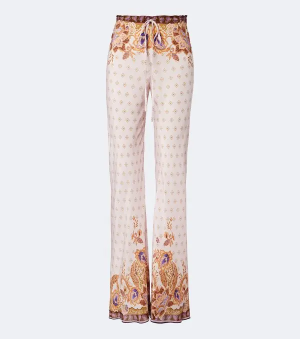 ALEXANDRA MIRO Maria Printed Straight Leg Pants - Multicoloured
