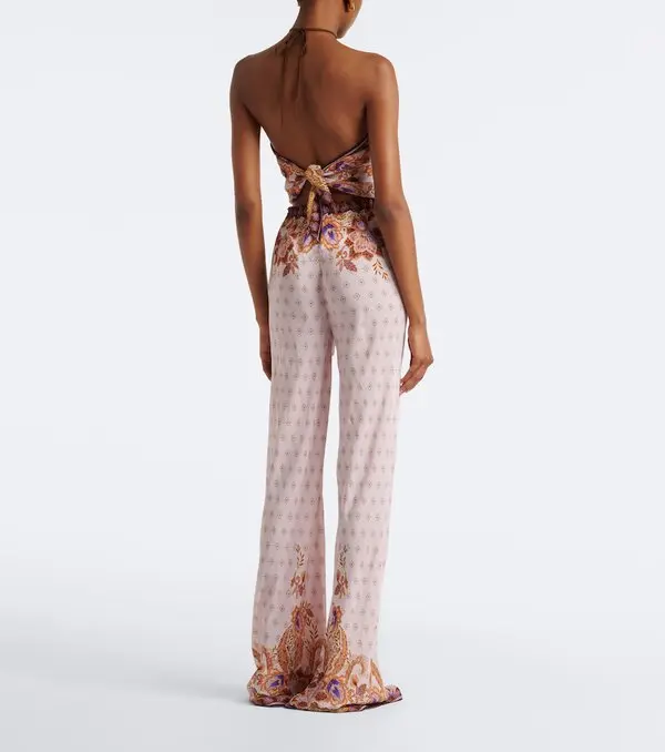 ALEXANDRA MIRO Maria Printed Straight Leg Trousers