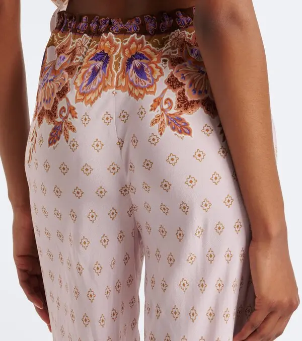 ALEXANDRA MIRO Maria Printed Straight Leg Trousers