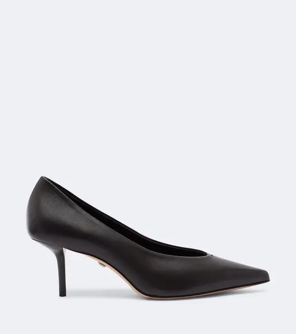 Max Mara Pointed Toe Leather High Heel Pumps