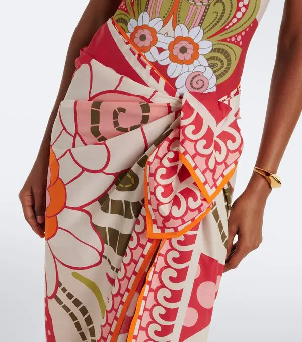 La DoubleJ Printed Cotton Beach Cover-up - Multicoloured