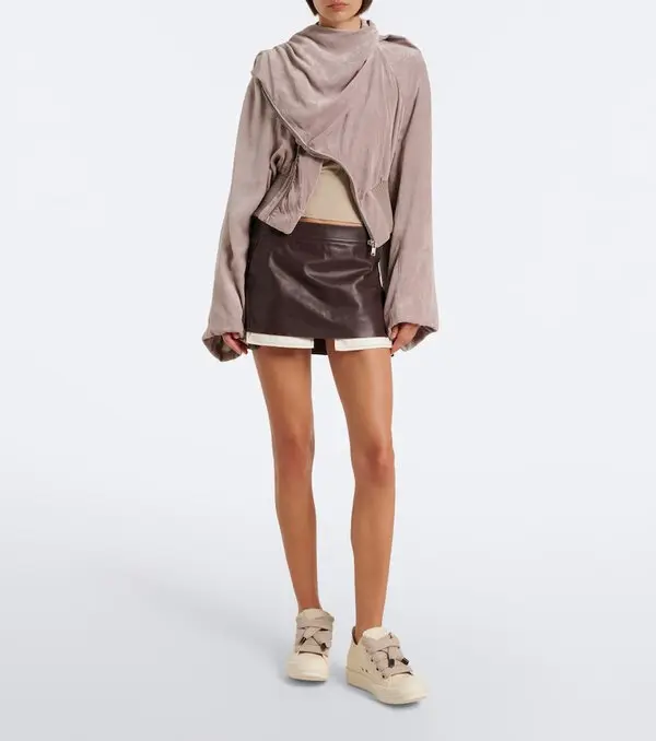 Rick Owens Jumbolace Leather Sneakers - White