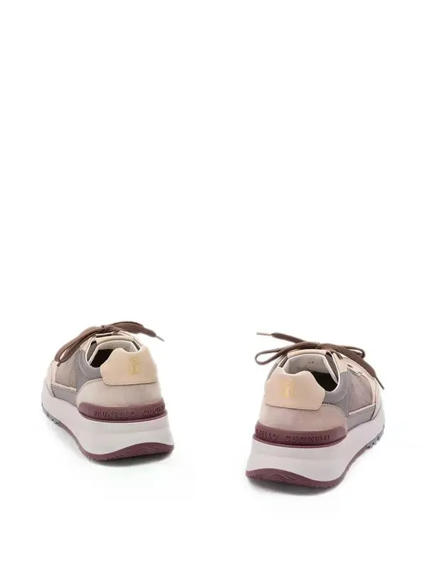 Brunello Cucinelli Panelled Leather Sneakers