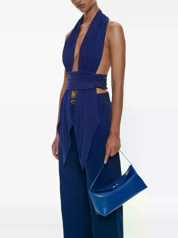 Christopher Esber Draped Halterneck Cropped Top
