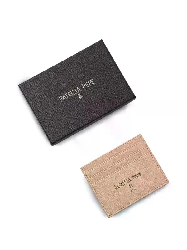Patrizia Pepe Textured Card Holder - Neutrals
