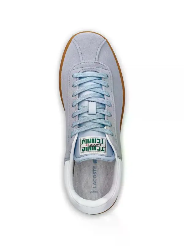 Lacoste Embroidered Suede Sneakers