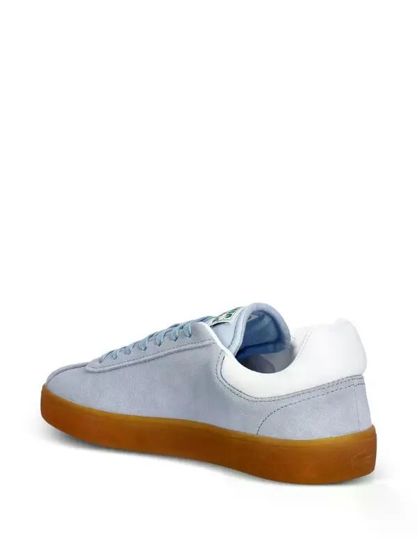 Lacoste Embroidered Suede Sneakers