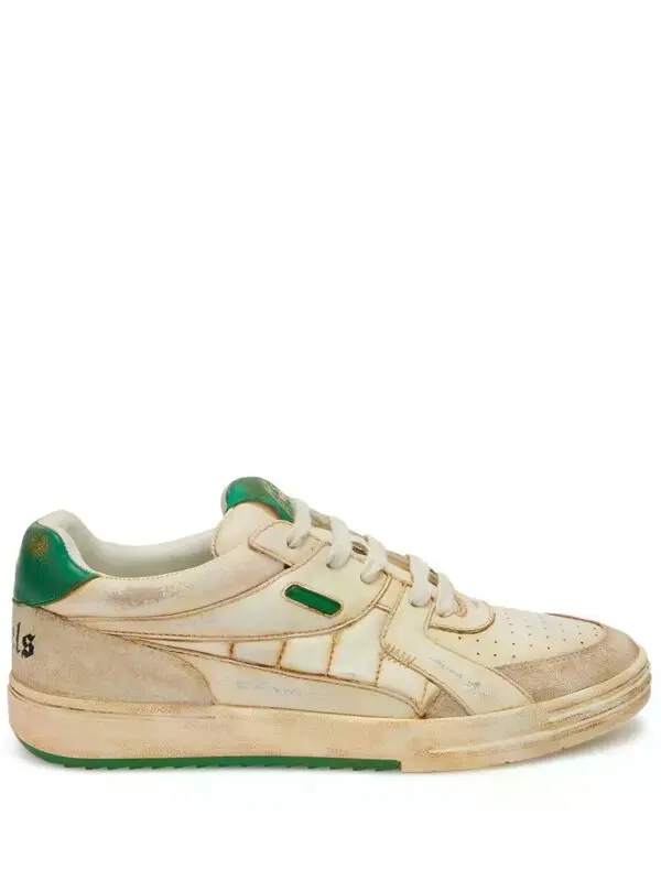 Palm Angels University Distressed Low-top Sneakers - Neutrals