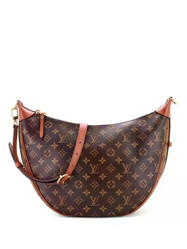 LOUIS VUITTON Loop Reverse Monogram Canvas Hobo Bag - Brown