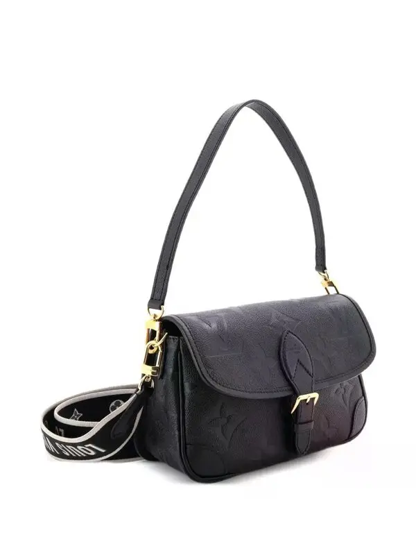 LOUIS VUITTON Diane Nm Monogram Empreinte Giant Shoulder Bag - Black