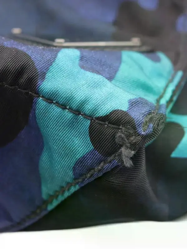 Prada 2000s Camouflage Print Tote Bag
