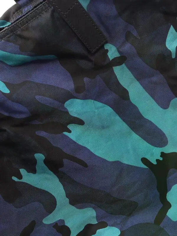 Prada 2000s Camouflage Print Tote Bag