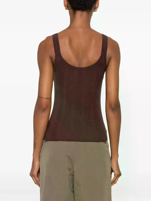 Sandro Pointelle-knit Bow Detail Top
